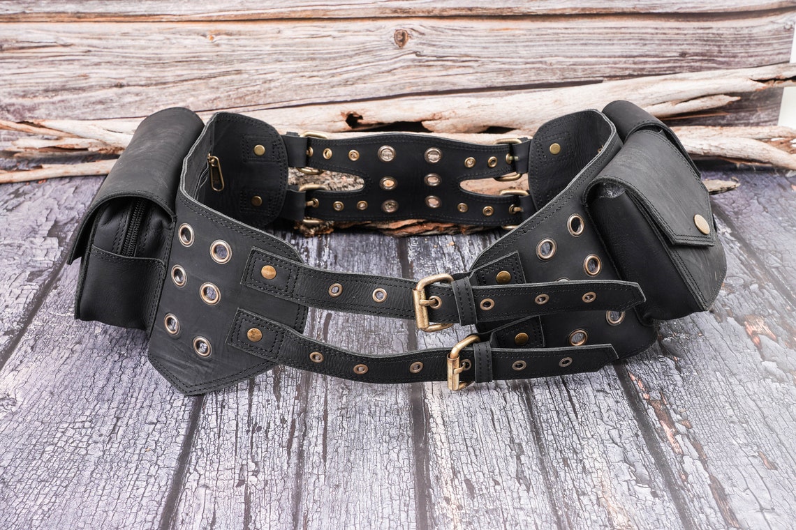 Handmade Leather Belt Bag Leather Utility Belt Leather - Etsy