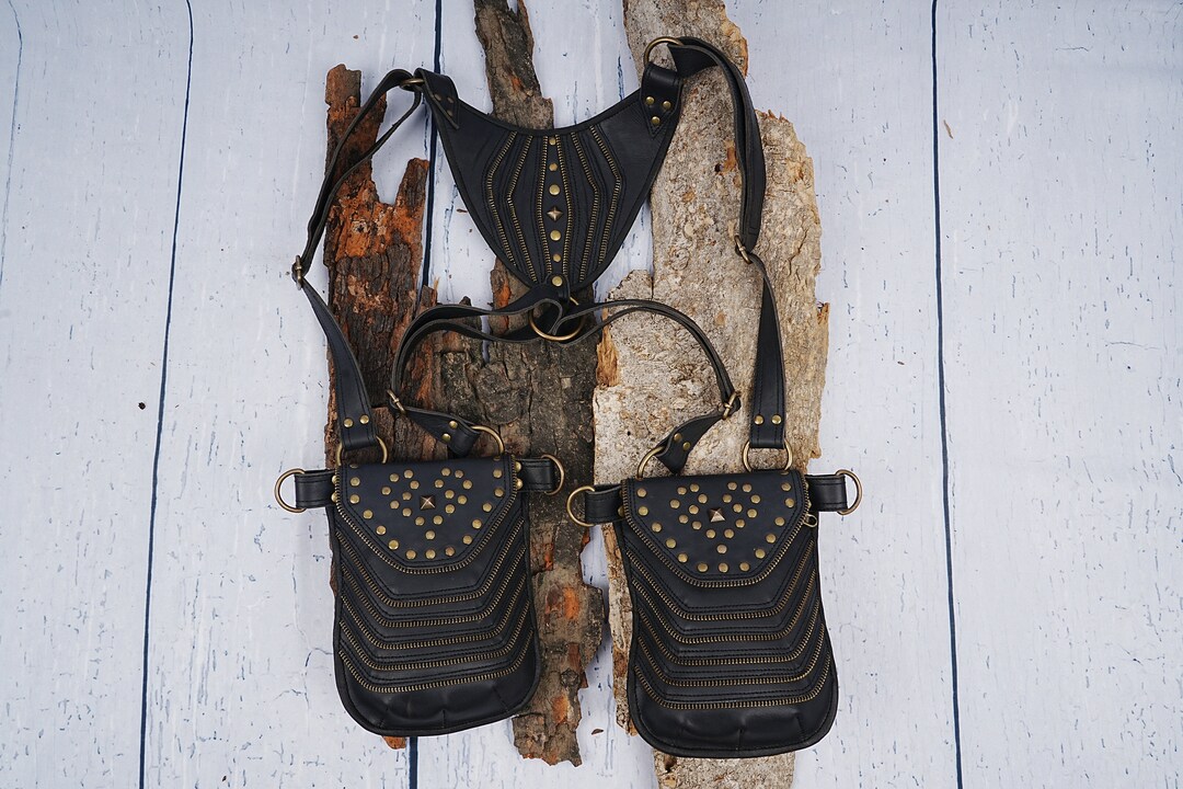 Black Leather Stylish Holester for Man & Woman - Etsy