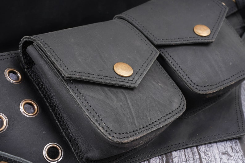 Handmade Leather Belt Bag Leather Utility Belt Leather - Etsy