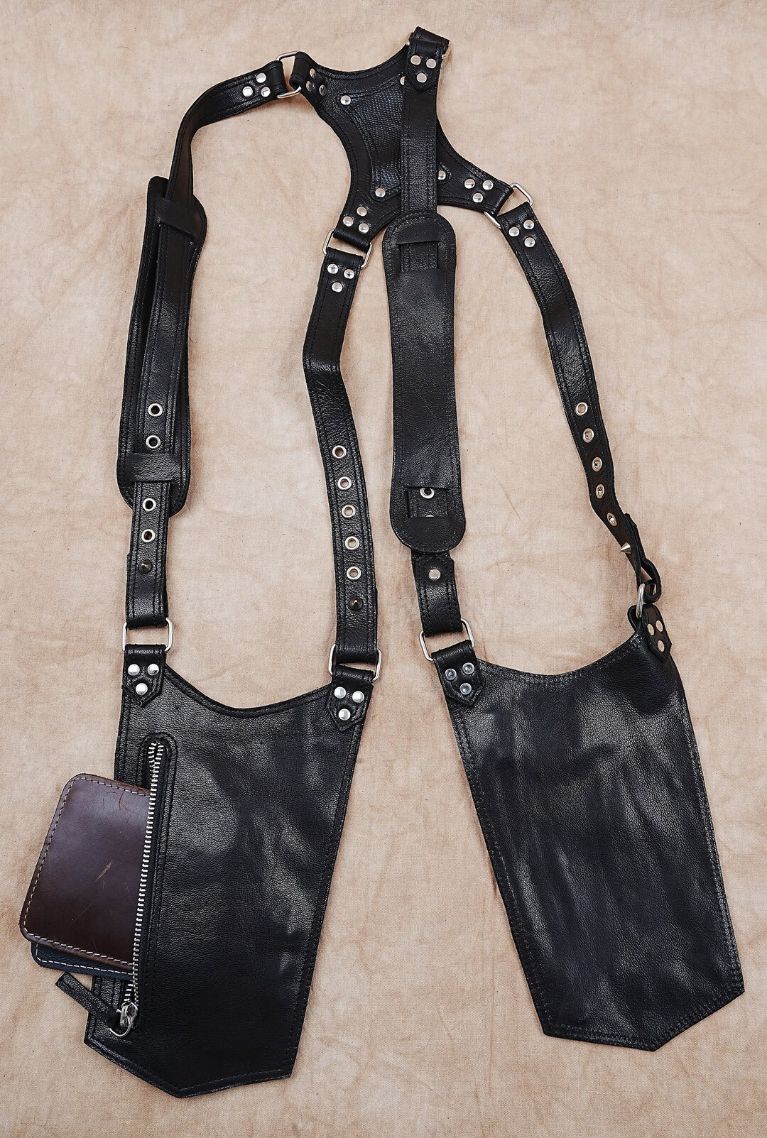 Holster Bag Pattern, Shoulder Bag Pattern, Harness Bag Template , Two ...