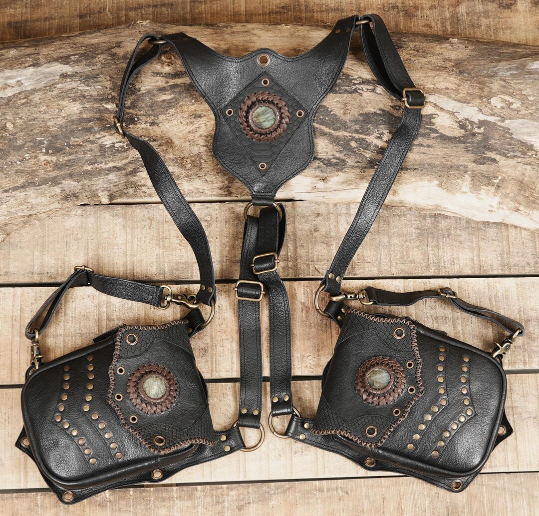 Black Leather Stylish Holester for Man & Woman - Etsy