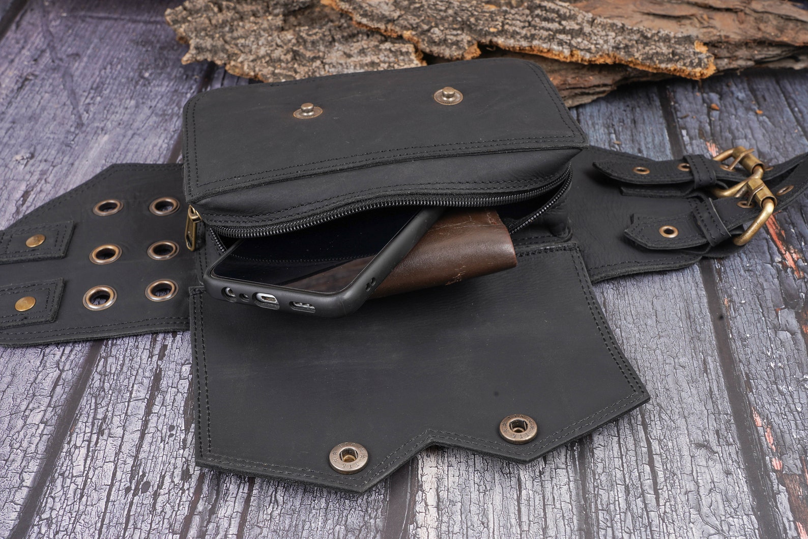 Handmade Leather Belt Bag Leather Utility Belt Leather - Etsy
