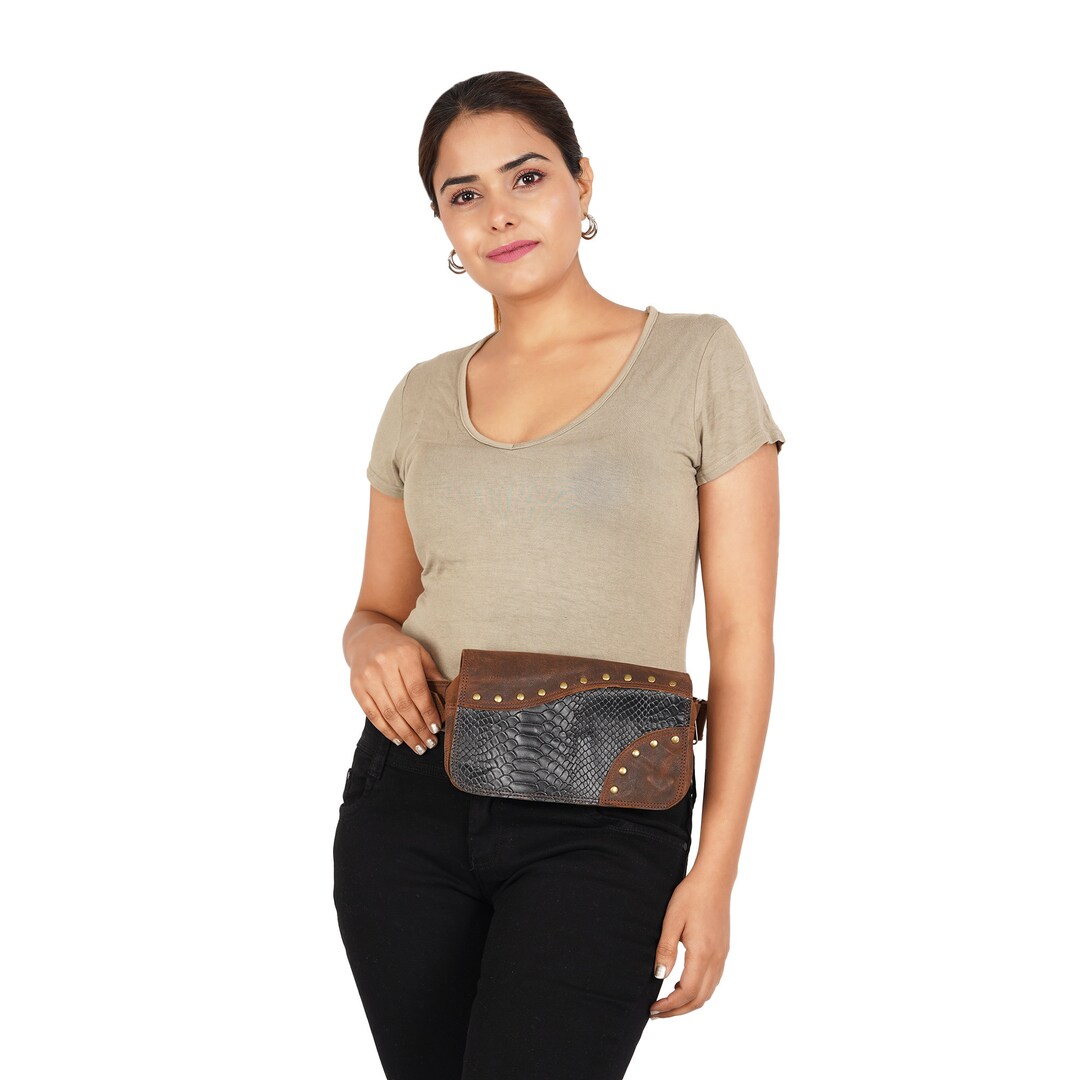 Leather Utility Belt Designer Hip Belt Belt Bag Pocket Belt Traveling ...
