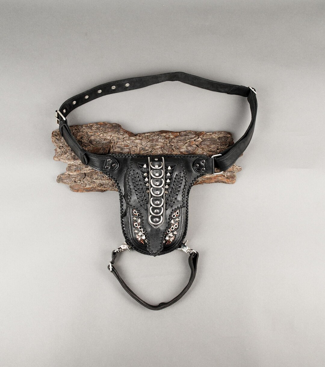 Handmade Leather Utility Belt Pouch: Biker Travel Hip Bag - Etsy
