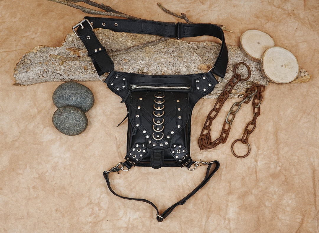 Handmade Leather Utility Holster: Festival Hip Belt Bag - Etsy