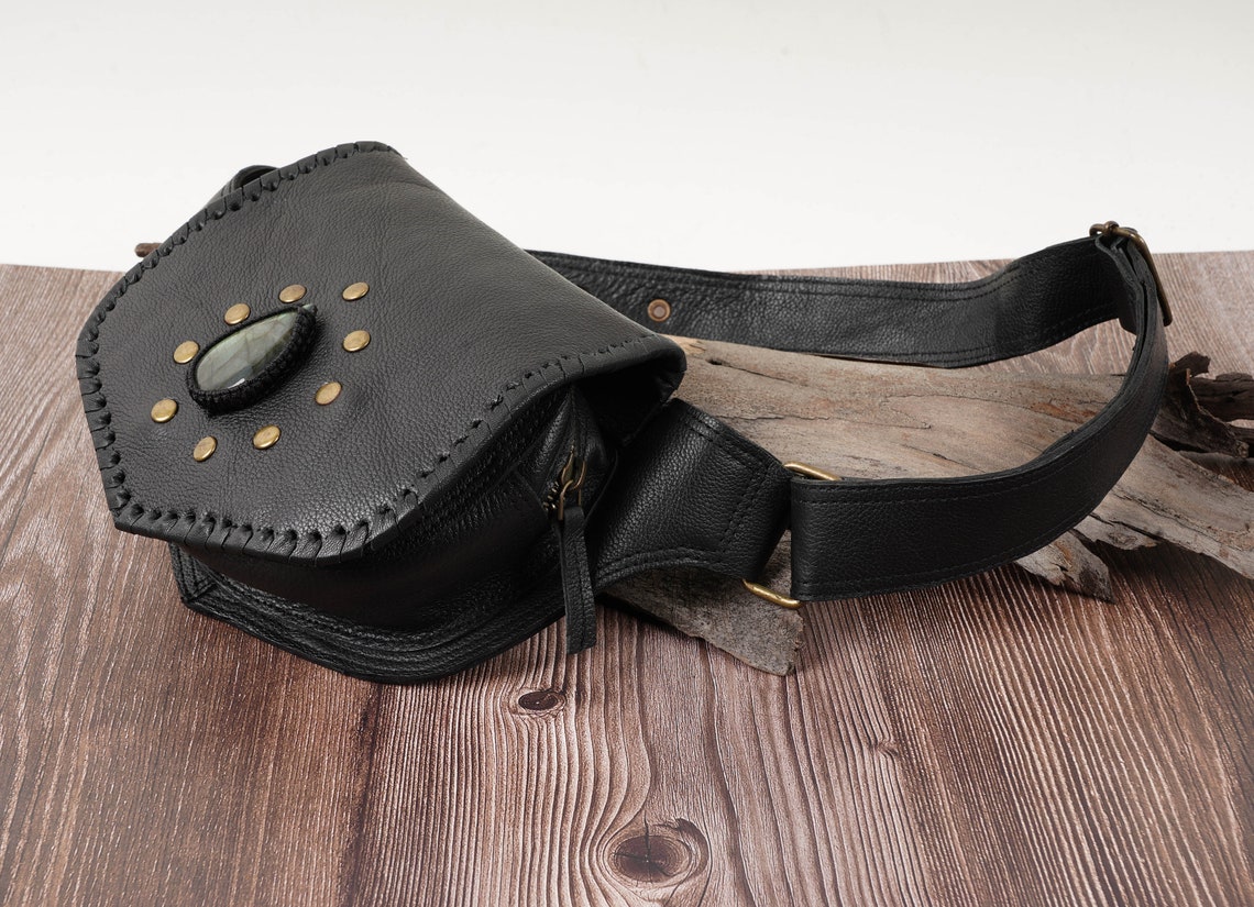 Handmade Leather Waist Bag With Ajustable Bag Single Side - Etsy