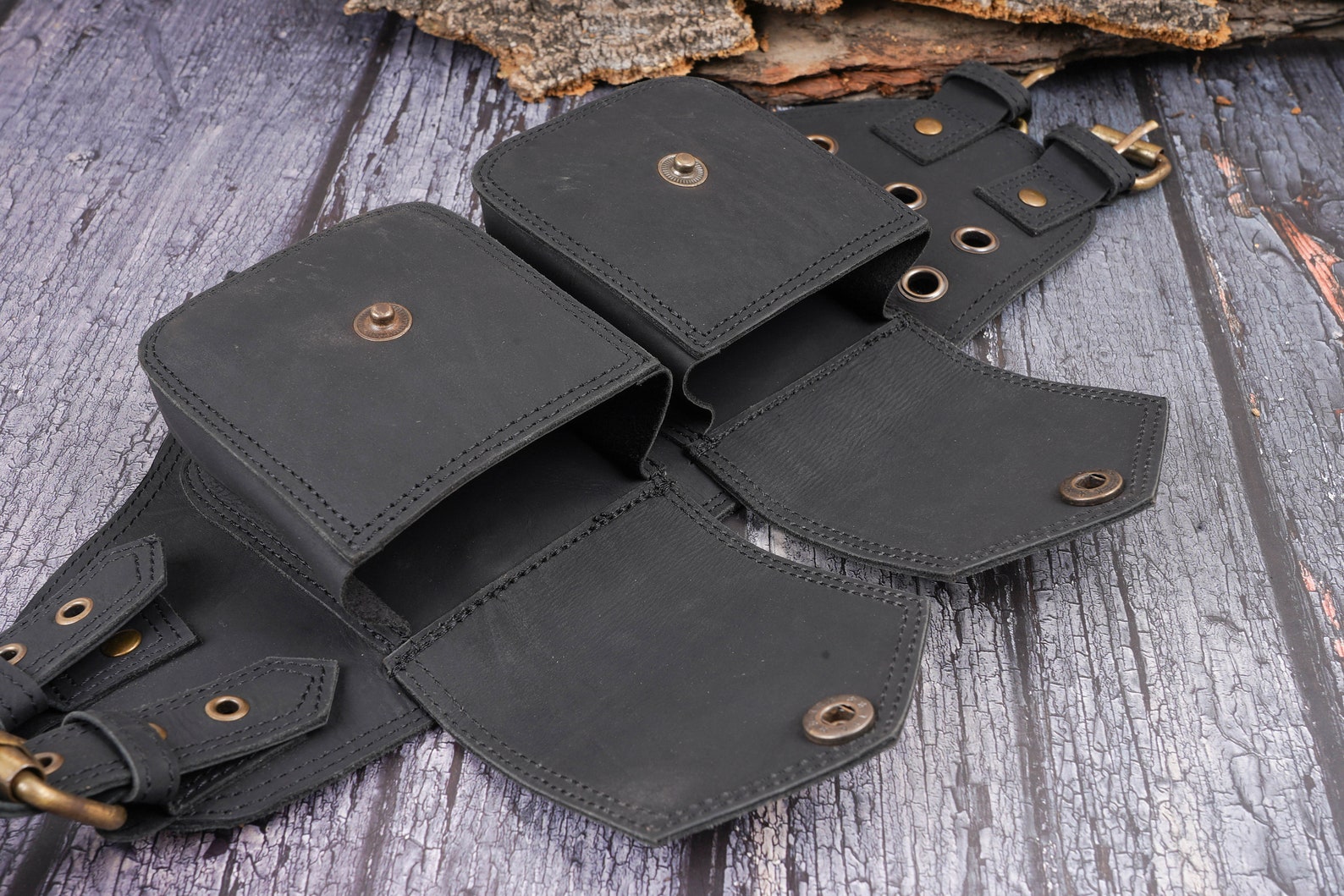 Handmade Leather Belt Bag Leather Utility Belt Leather - Etsy
