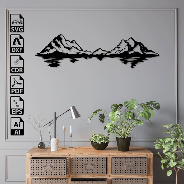 Dxf Mountain and Forest - Etsy