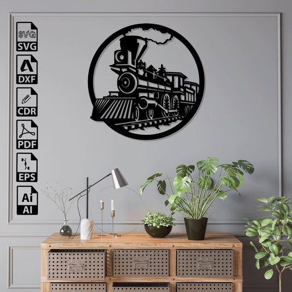 Train Wall Decal - Etsy