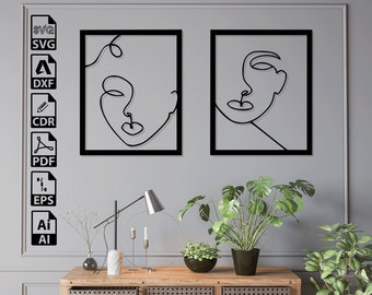 Human Line Art Dxf Svg Digital Download Laser Cut Cnc Cutting Router ...