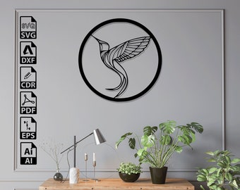 Hummingbird SVG/DXF Digital Download Laser CNC Plasma - Etsy