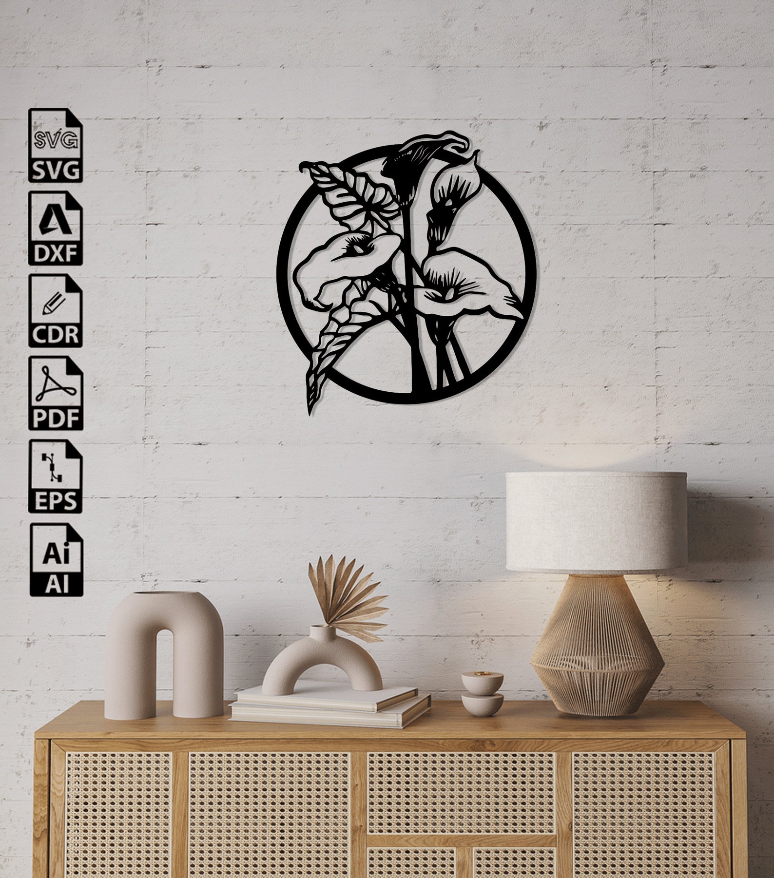 Poppy Flowers Dxf Svg Pdf Glowforge Digital Download Laser Cut Cnc ...