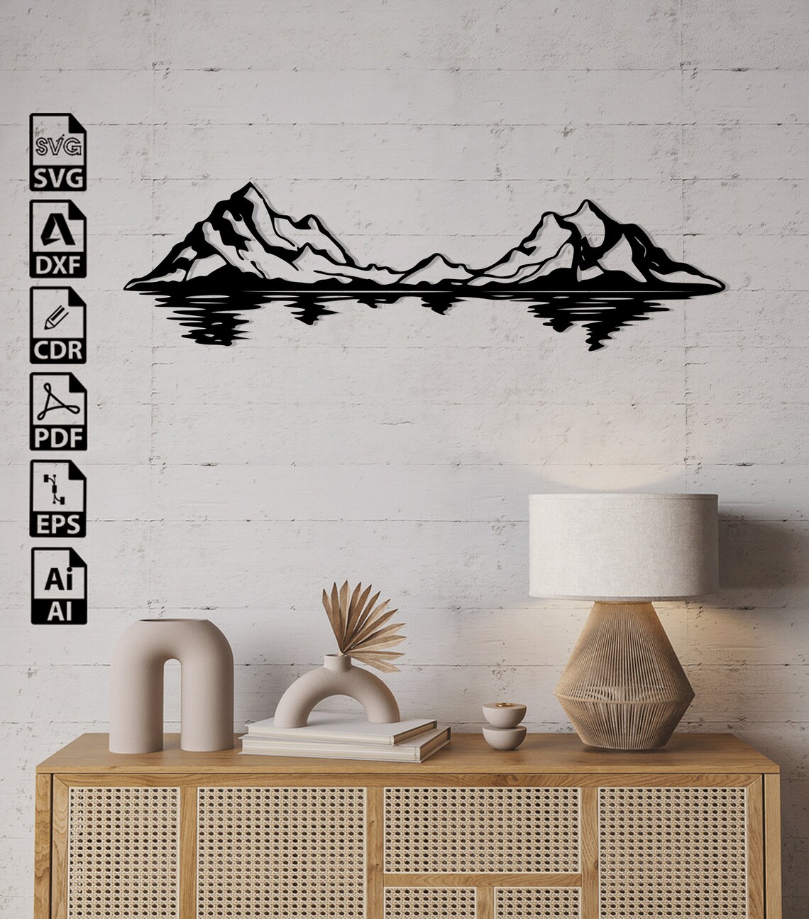 Mountain Nature Dxf Forest Svg Digital Download Laser Cut Cnc | Etsy