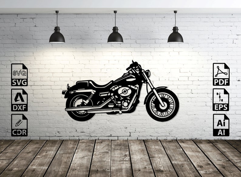 Motorcycle Chopper Dxf Svg Pdf Digital Download Laser Cut Cnc Cutting ...