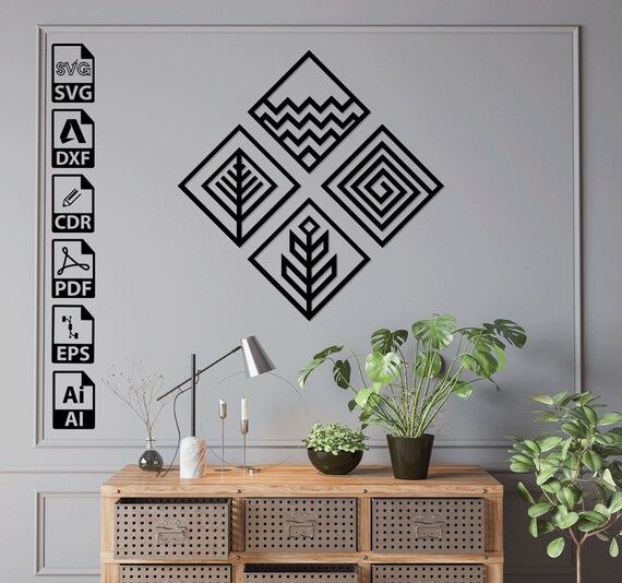 4 Element Dxf Four Elements Svg Digital Download Laser Cut Cnc | Etsy