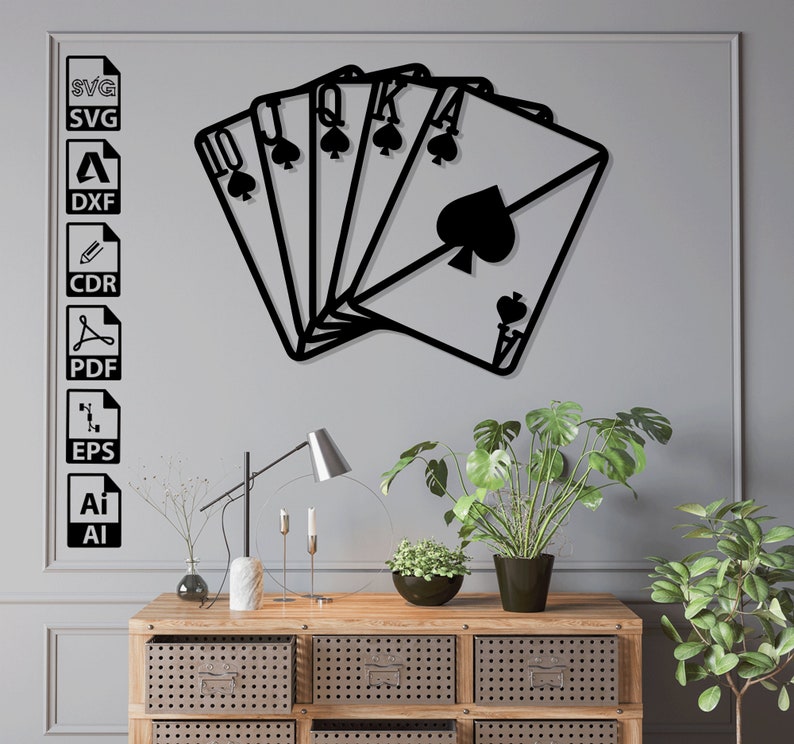 Buy Playing Cards Dxf Deck Svg Pdf Glowforge Digital Download Laser Cut ...