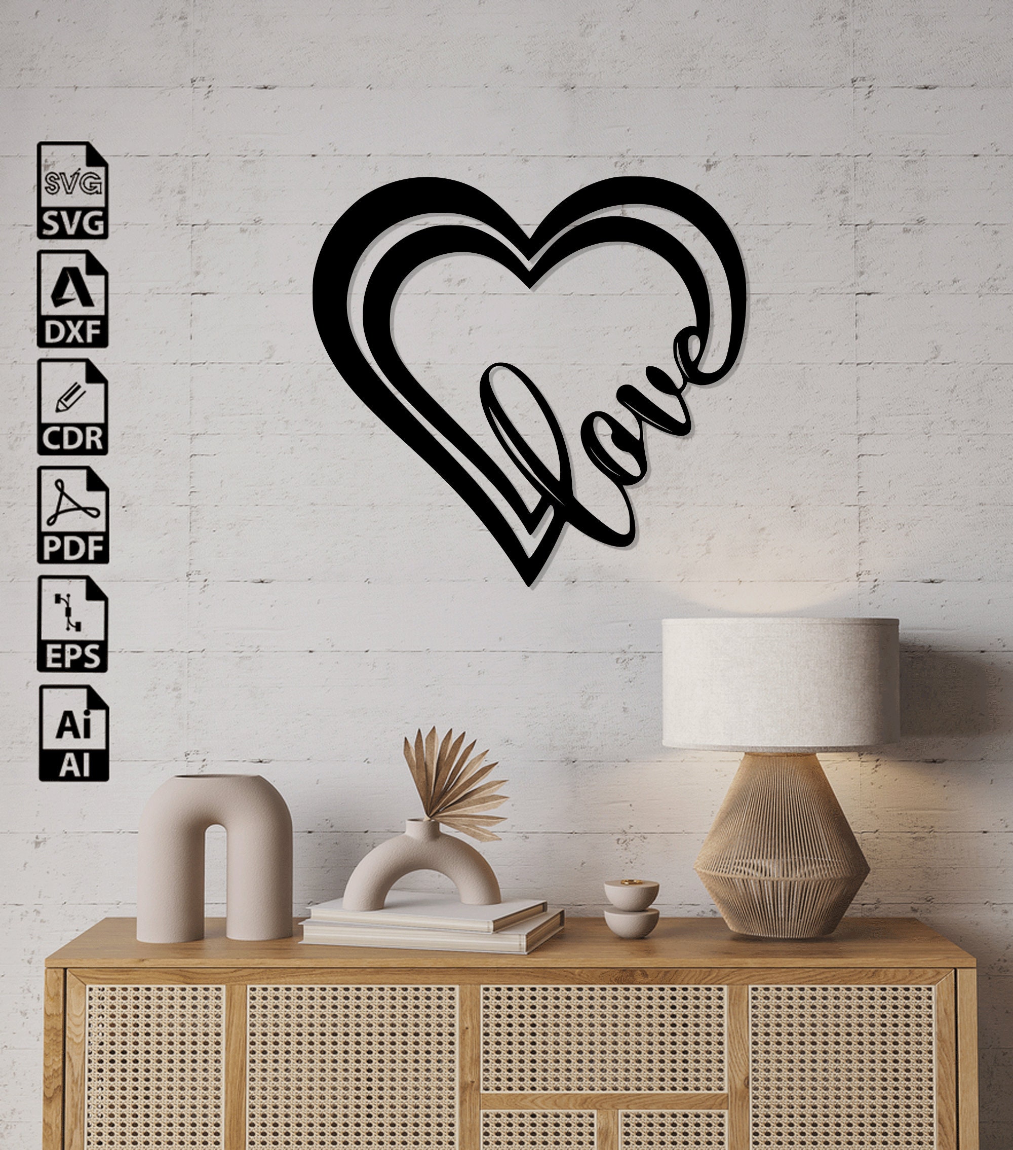 Love Dxf Couple Svg Pdf Digital Download Laser Cut Cnc Cutting - Etsy ...