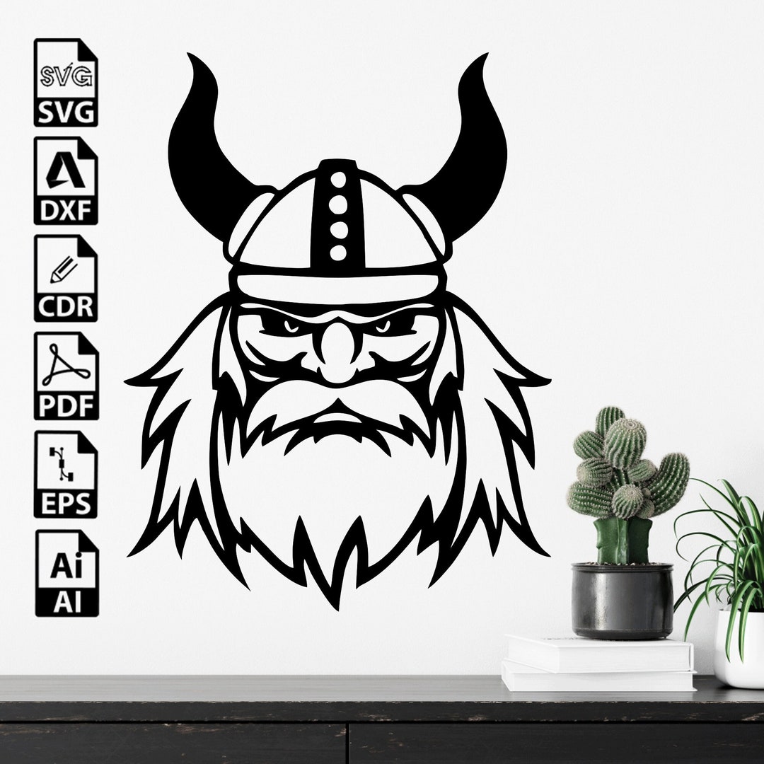 Angry Viking Dxf Vikings Svg Digital Download Laser Cut Cnc Cutting ...
