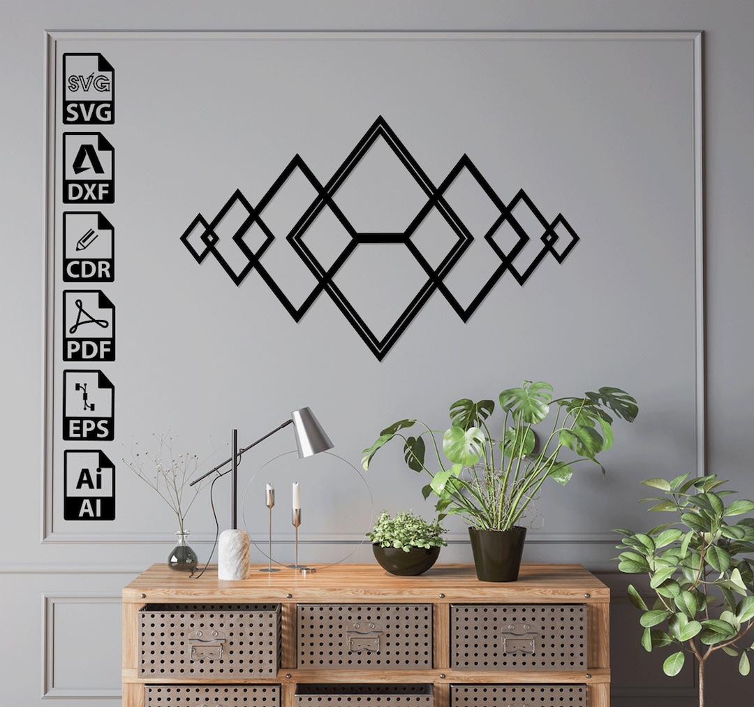Geometric Dxf Svg Pdf Digital Download Laser Cut Cnc Cutting - Etsy