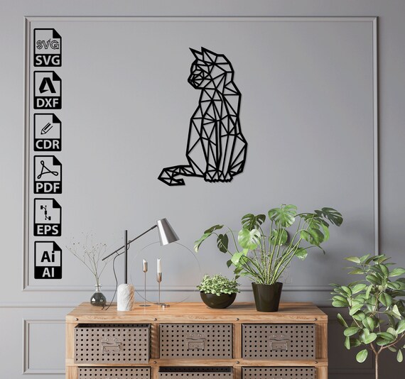 Cat Dxf Kitten Svg Pdf Digital Download Laser Cut Cnc Cutting - Etsy