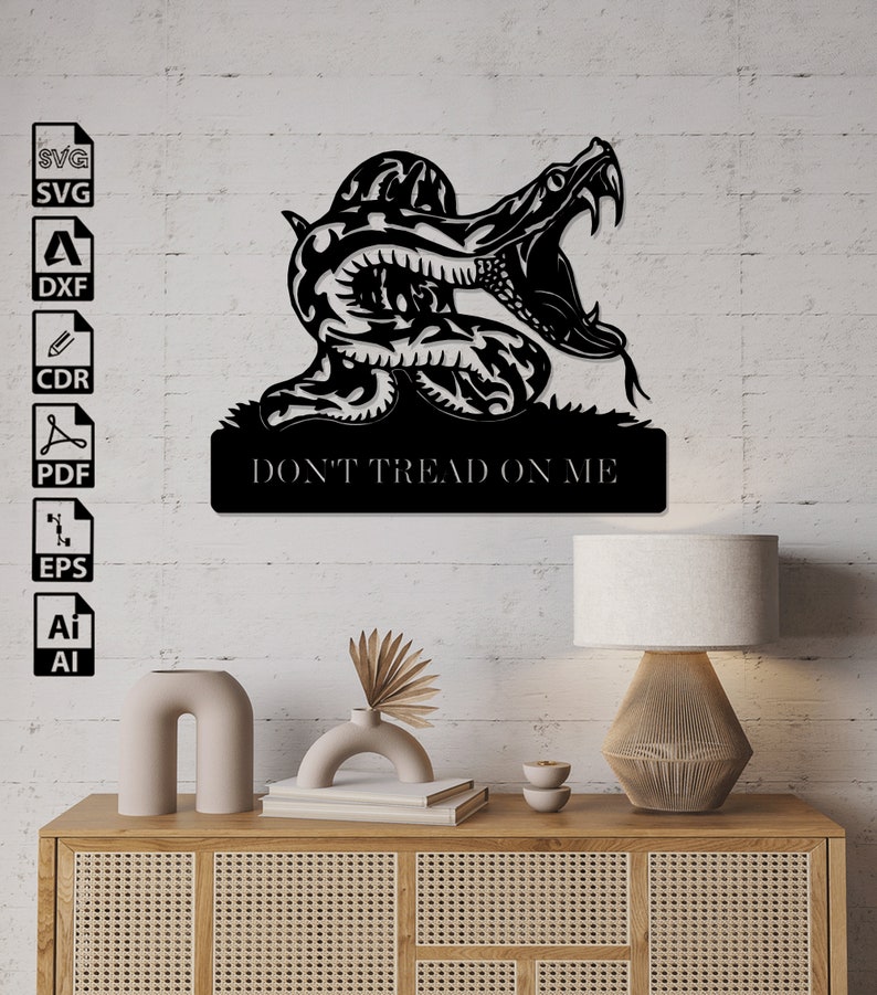 Snake Laser Cut SVG DXF Files – Cricut, CNC, Wall Art, Vector, Template ...