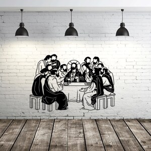 Last Supper Laser Cut SVG DXF Files – Cricut, CNC, Wall Art, Vector ...