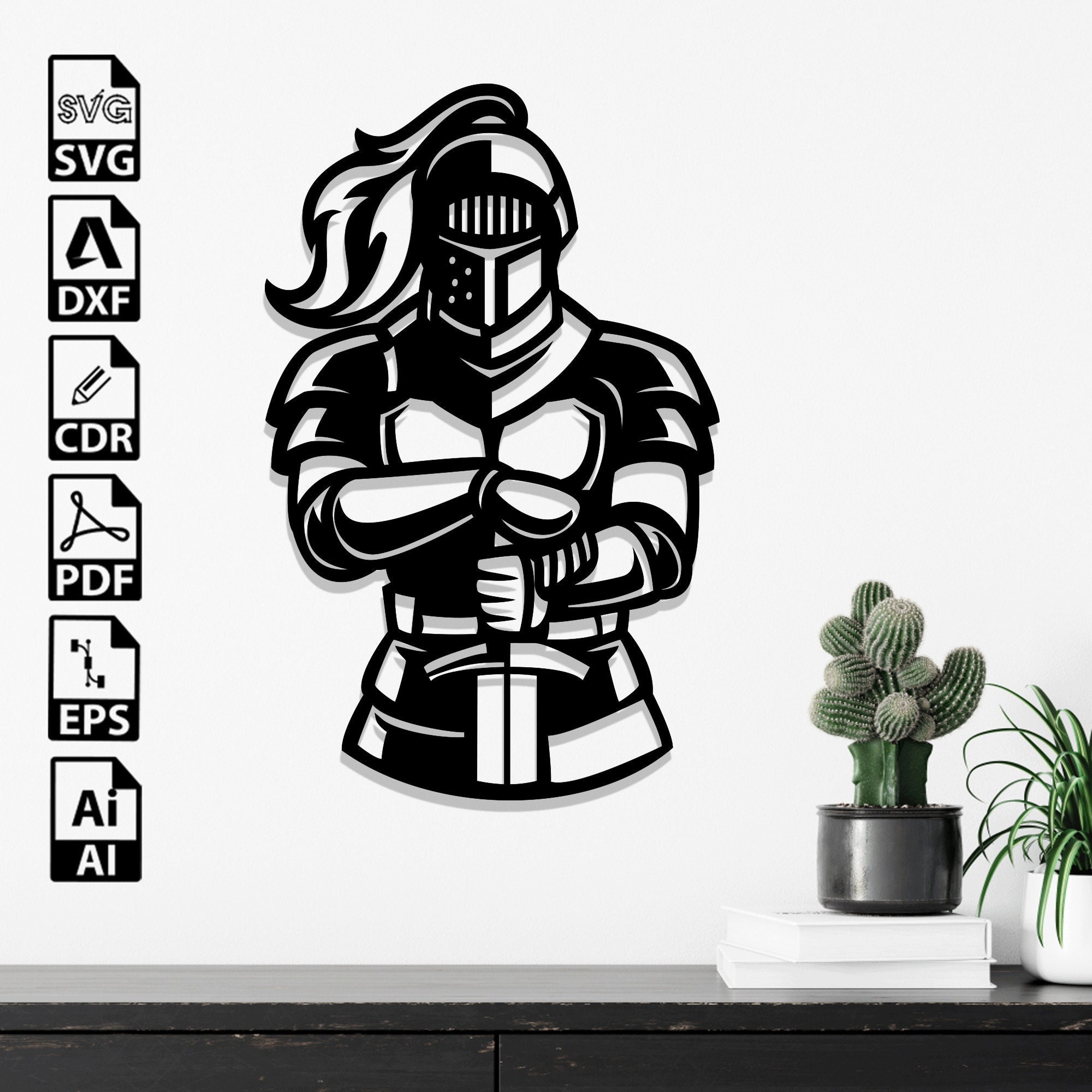 Lancer Laser Cut SVG DXF Files – Cricut, CNC, Wall Art, Vector ...