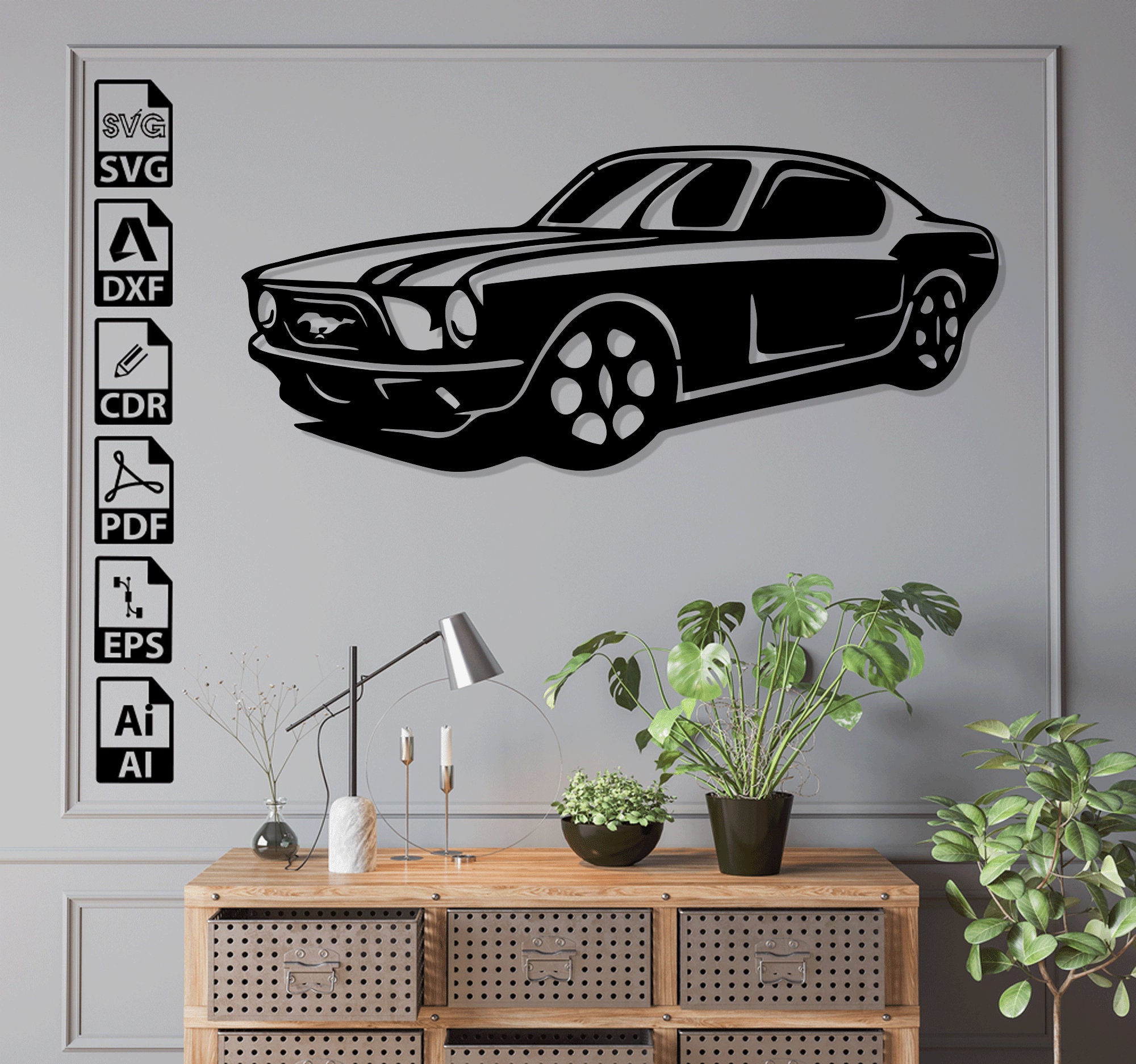 Classic Retro Vintage Dxf Vintage Car Svg Digital Download Laser Cut ...