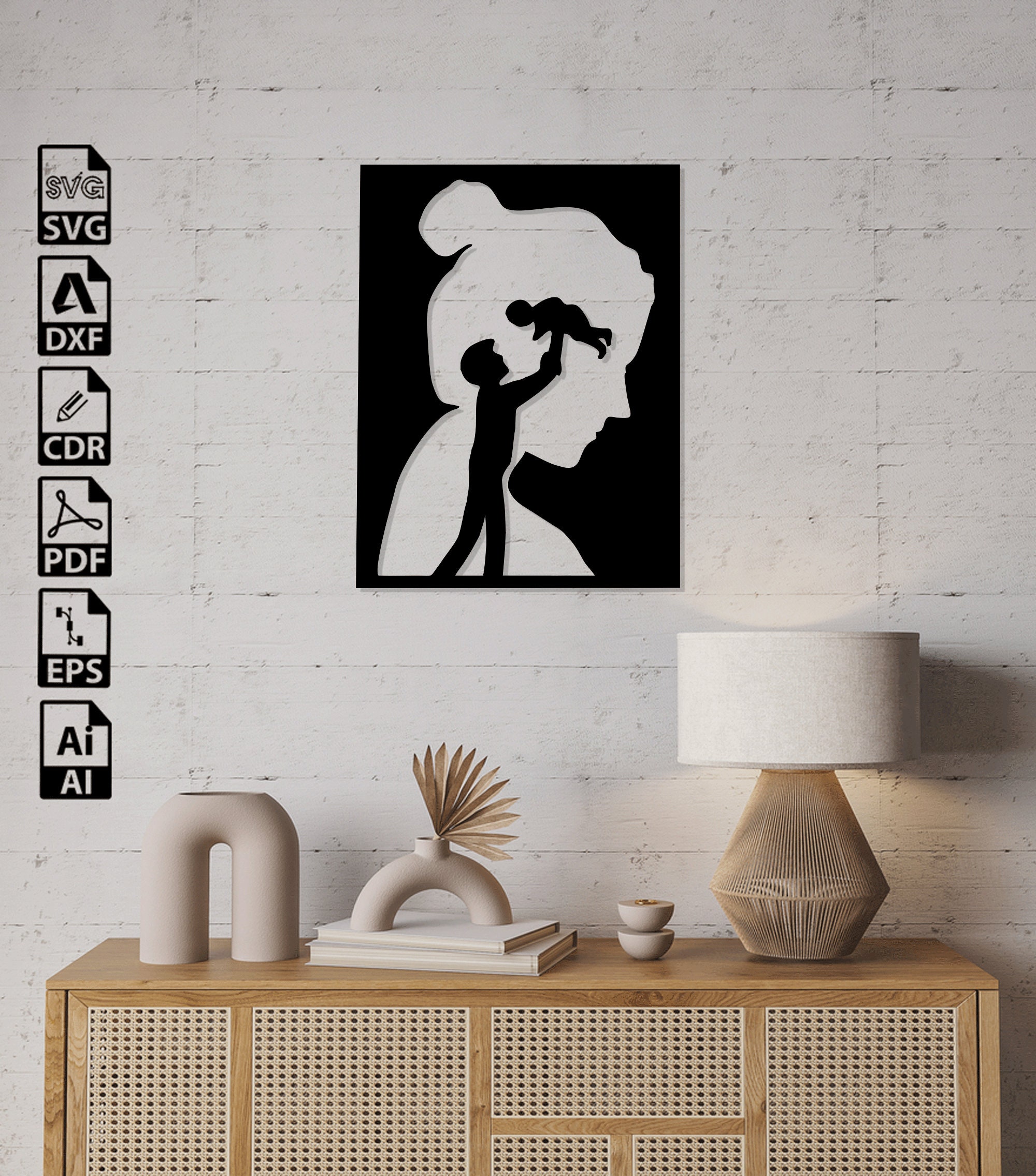 Family Dxf Mom Svg Pdf Digital Download Laser Cut Cnc Cutting - Etsy