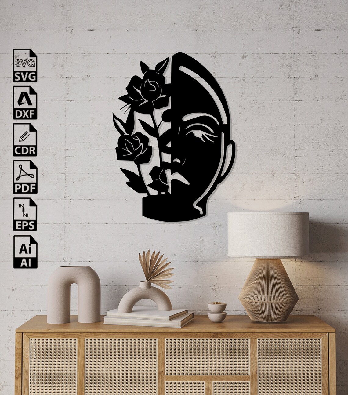 Rose Dxf Rose Svg Pdf Digital Download Laser Cut Cnc Cutting Router ...