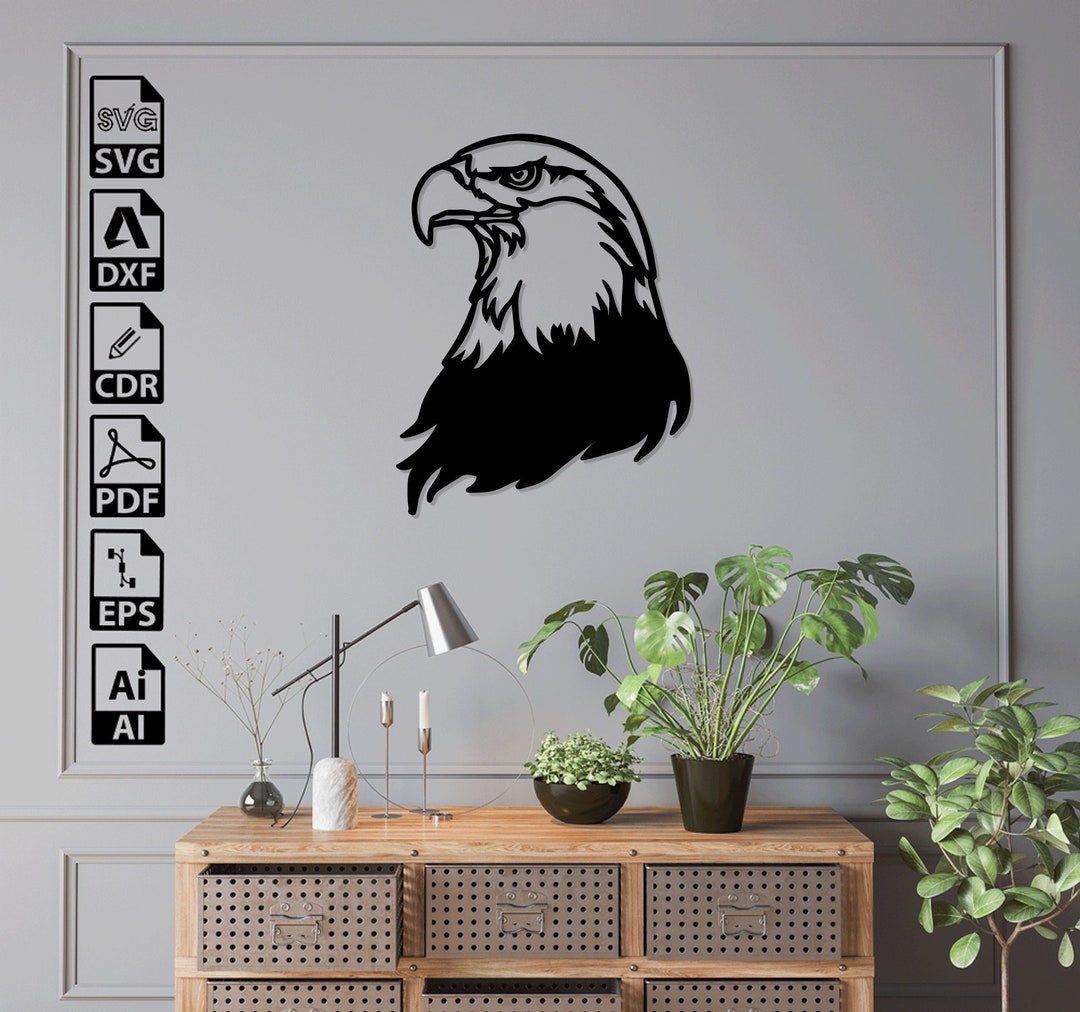 Eagle Head Laser Cut File: SVG, DXF, CNC, Cricut (digital Download) - Etsy