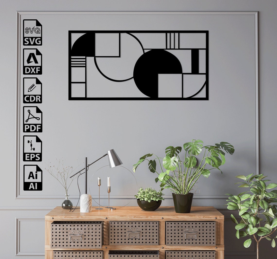 Metal Decor Dxf Svg Pdf Digital Download Laser Cut Cnc Cutting Router ...