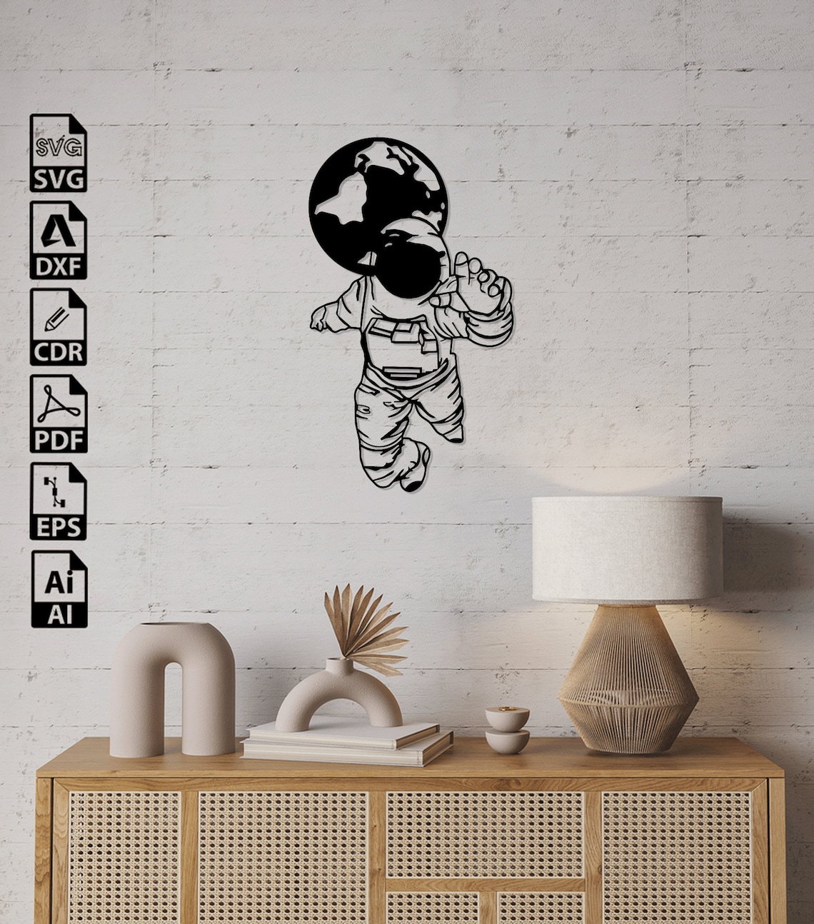 Astronaut Dxf Space Svg Digital Download Laser Cut Cnc Cutting | Etsy