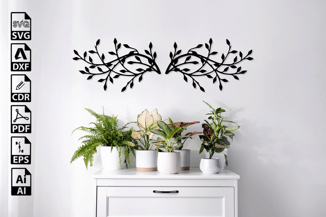 Branch Horn Tree SVG DXF: Laser Cut Wall Art (digital Download) - Etsy