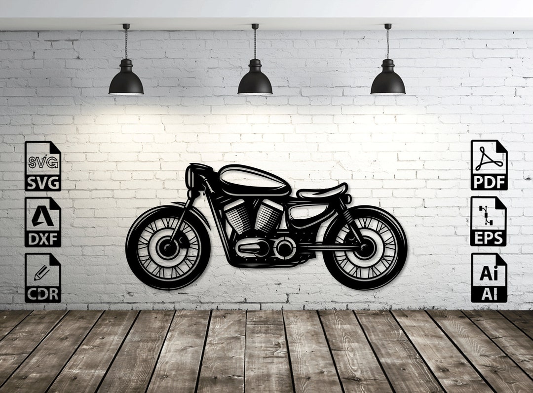Motorcycle Dxf Chopper Svg Pdf Digital Download Laser Cut Cnc Cutting ...