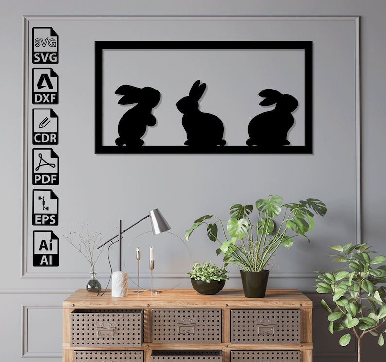 Rabbit Carrot Dxf Svg Digital Download Laser Cut Cnc Cutting - Etsy