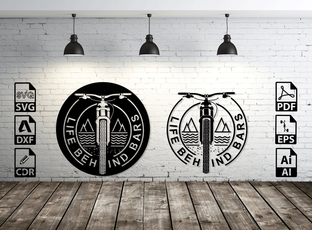 Bicycle Bike Cycle Dxf Svg Pdf Digital Download Laser Cut Cnc Cutting ...