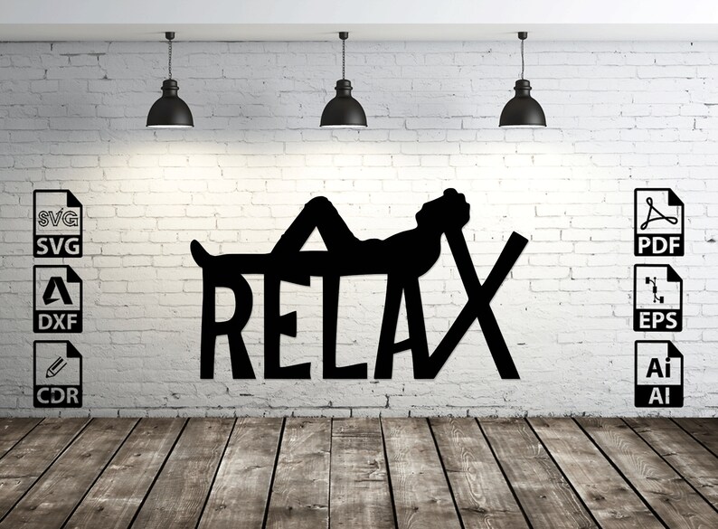 Relax Comfy Dxf Comfortable Svg Digital Download Laser Cut Cnc | Etsy