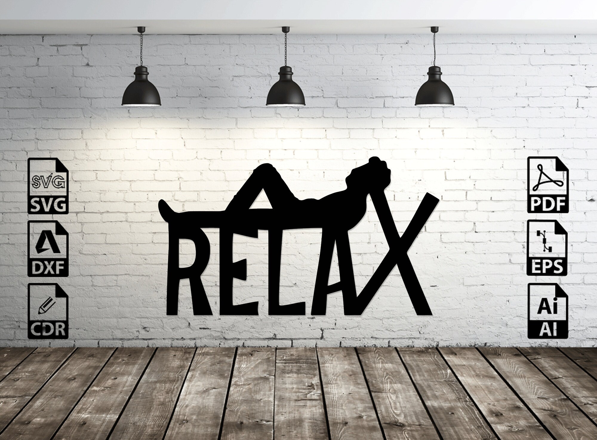 Relax Comfy Dxf Comfortable Svg Digital Download Laser Cut Cnc Cutting ...