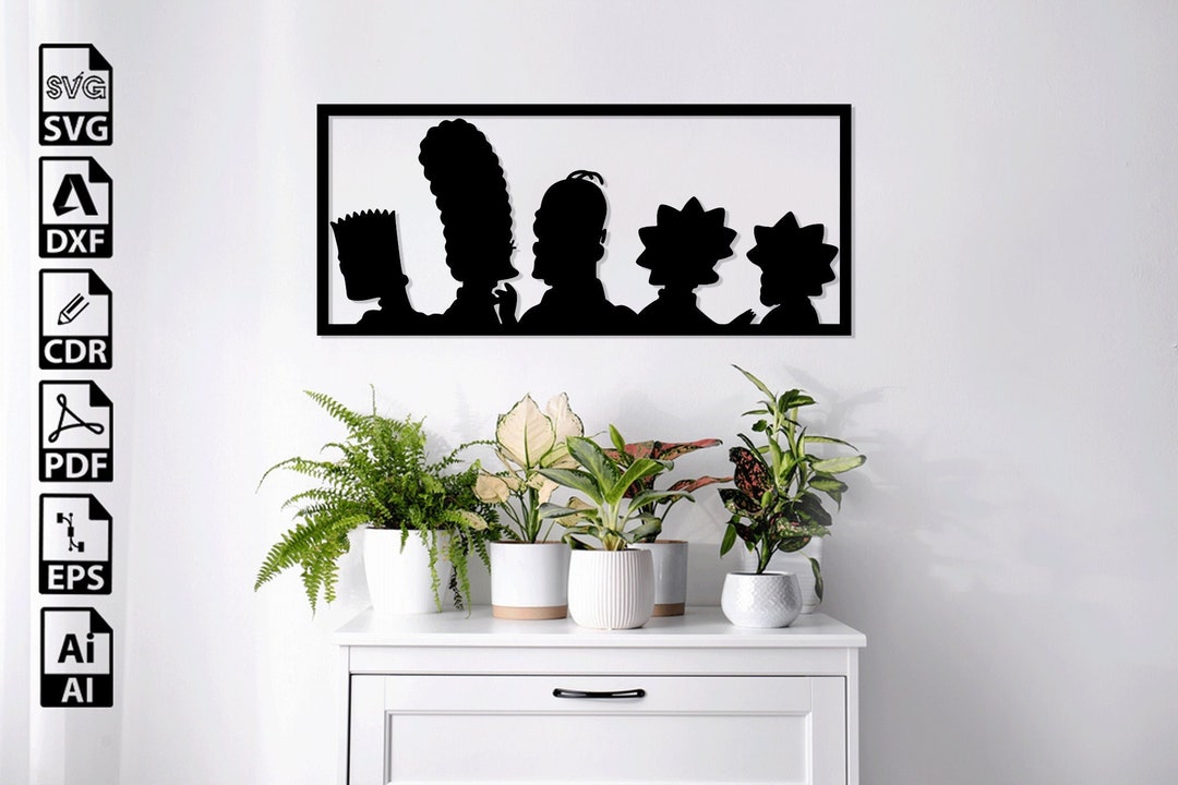 Simpsons Laser Cut Files: SVG, DXF, CNC, Wall Art (digital Download) - Etsy