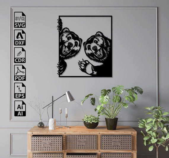 Bear Animals Dxf Svg Pdf Digital Download Laser Cut Cnc - Etsy
