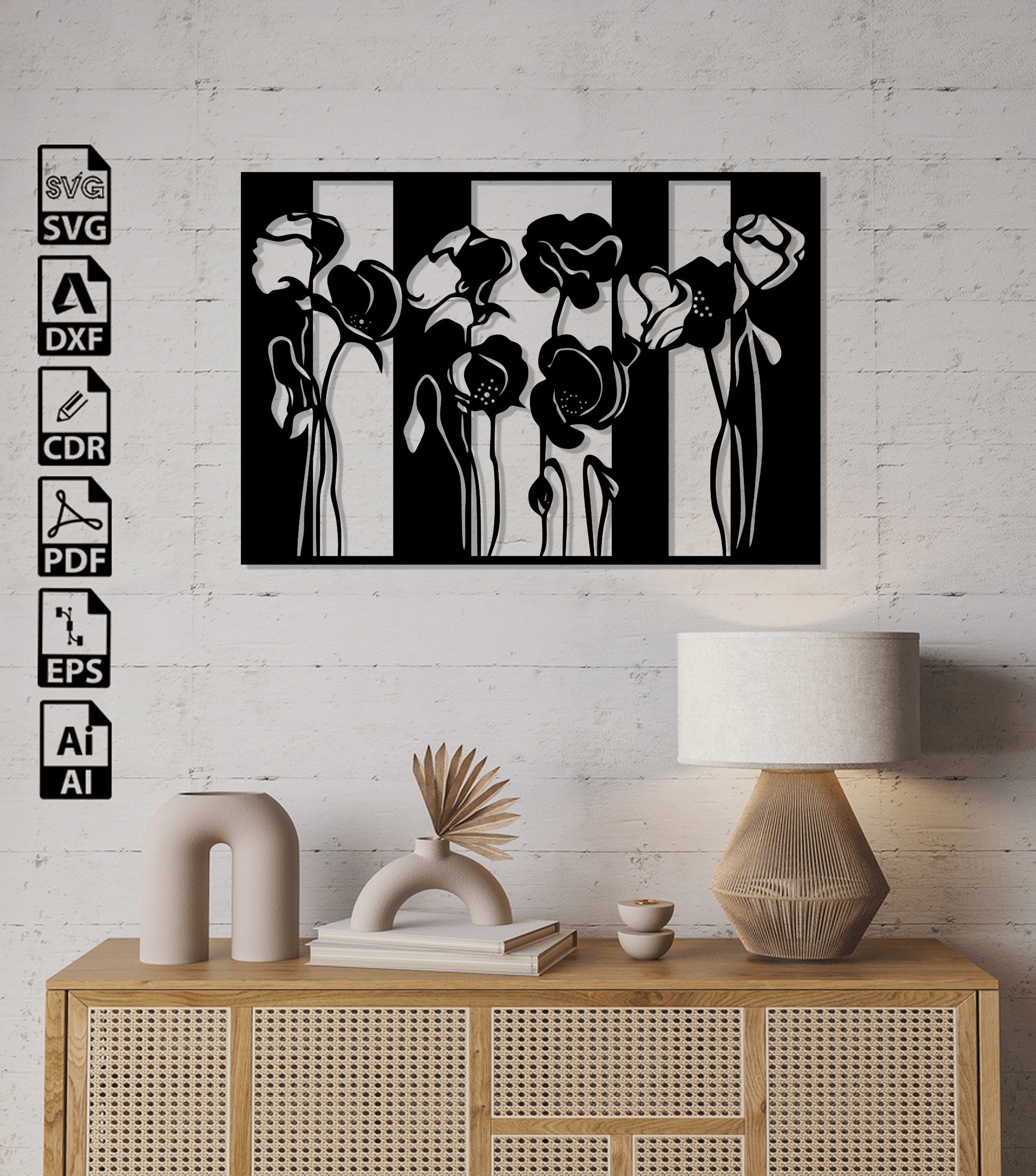 Flowers Rose Dxf Rose Svg Pdf Digital Download Laser Cut Cnc Cutting ...