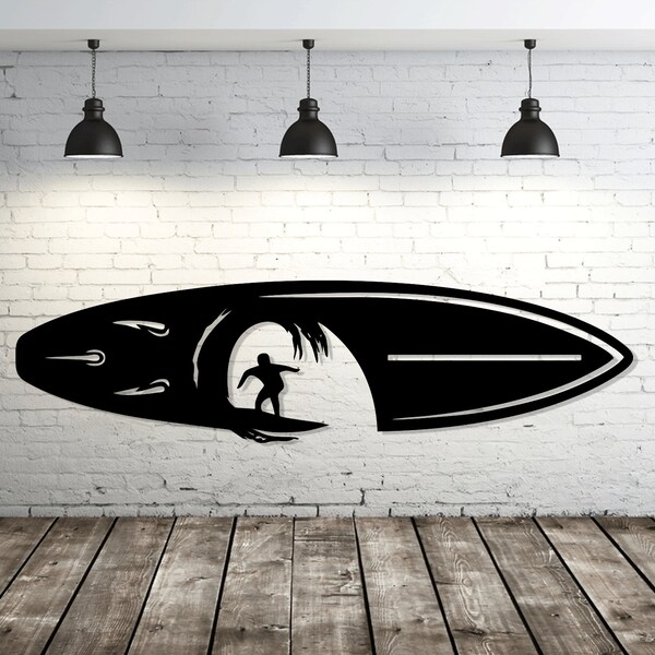 Surfboard Wall Decal - Etsy