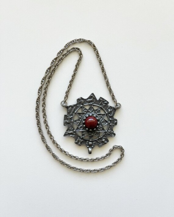 1975 MARK HEISTER ZODIAC calendar astrology pewter pe… - Gem