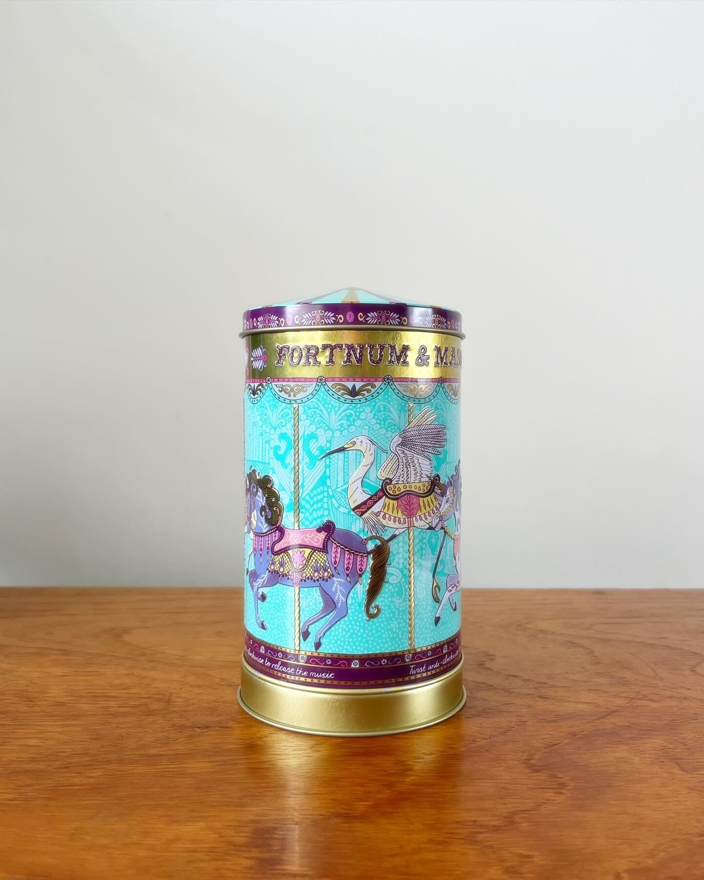 FORTNUM & MASON Musical Carousel Biscuit Tin - Etsy