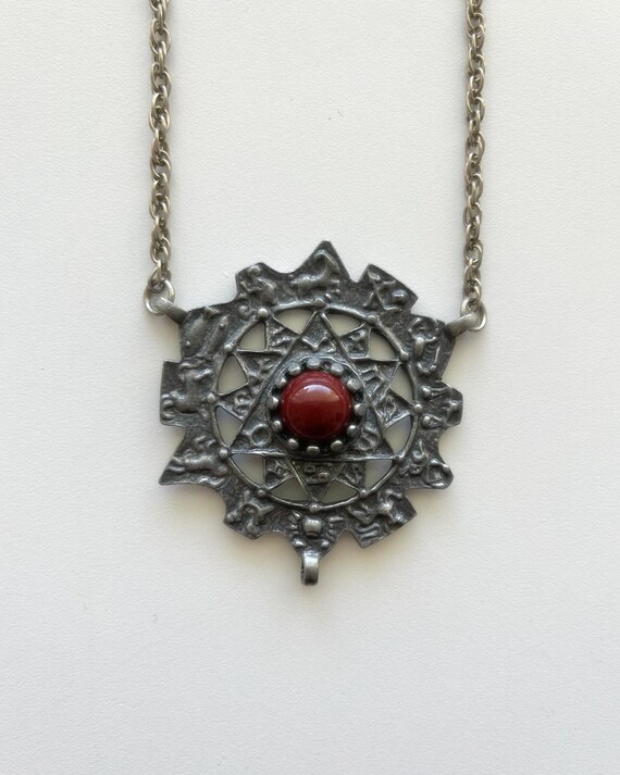 1975 MARK HEISTER ZODIAC calendar astrology pewter pe… - Gem