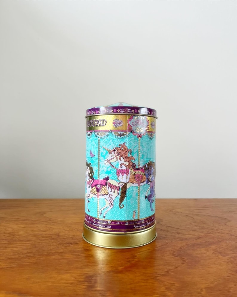 FORTNUM & MASON Musical Carousel Biscuit Tin - Etsy