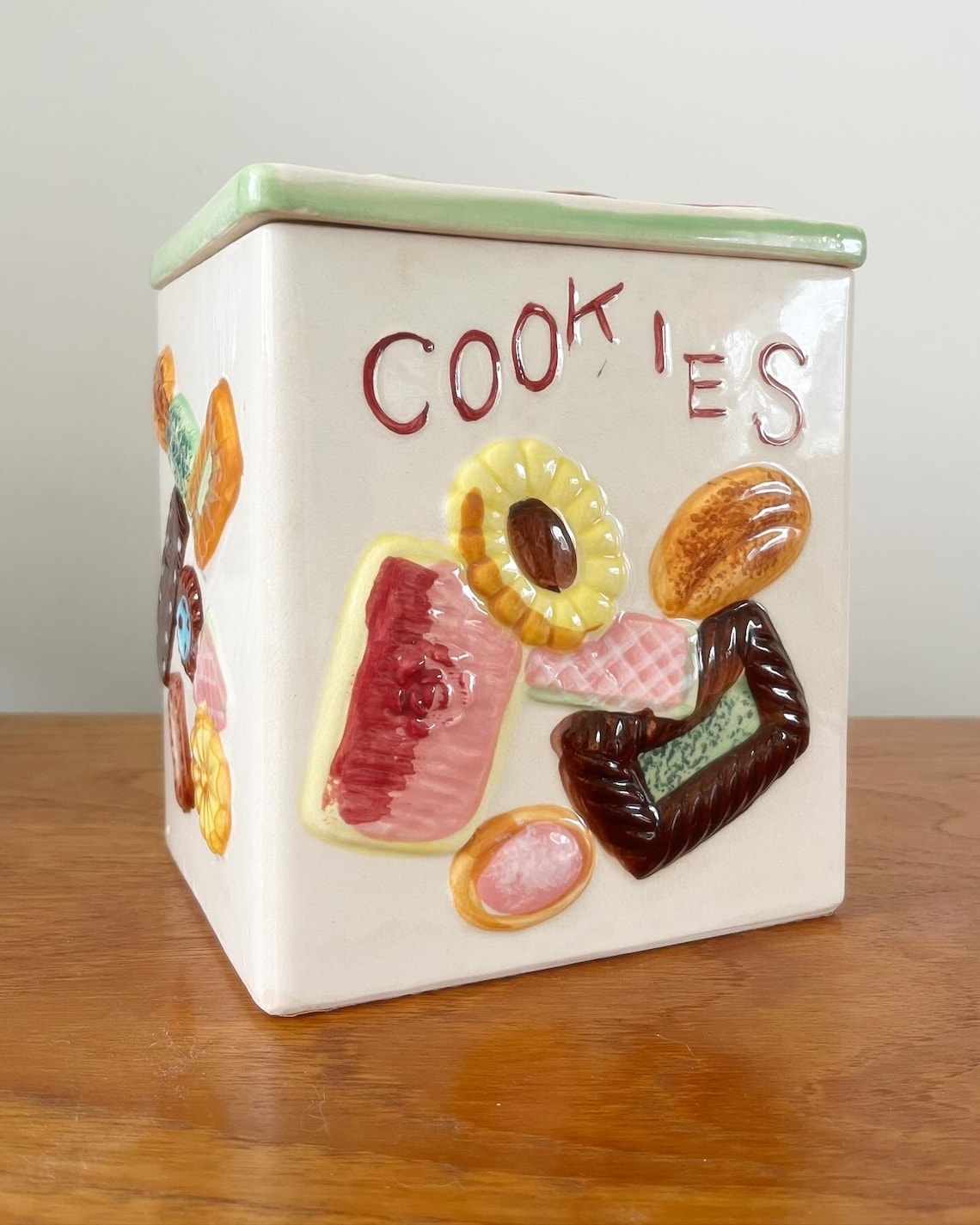 Vintage COOKIES ALL OVER 1950s Cookie Jar by the Fred Roberts Co. - Etsy