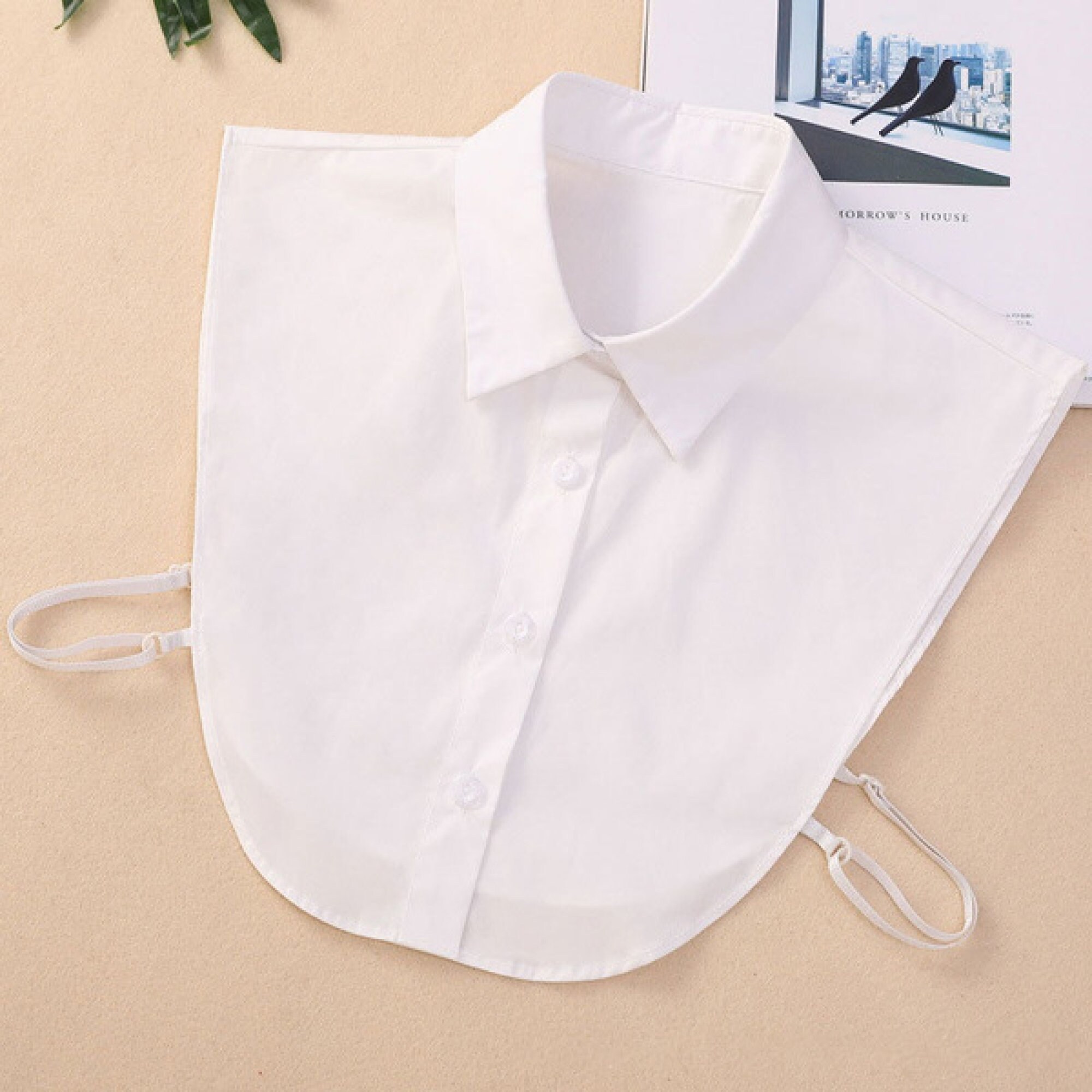 Fake Collar / Half Fake Dickie Collar / White and Black Half Shirt ...