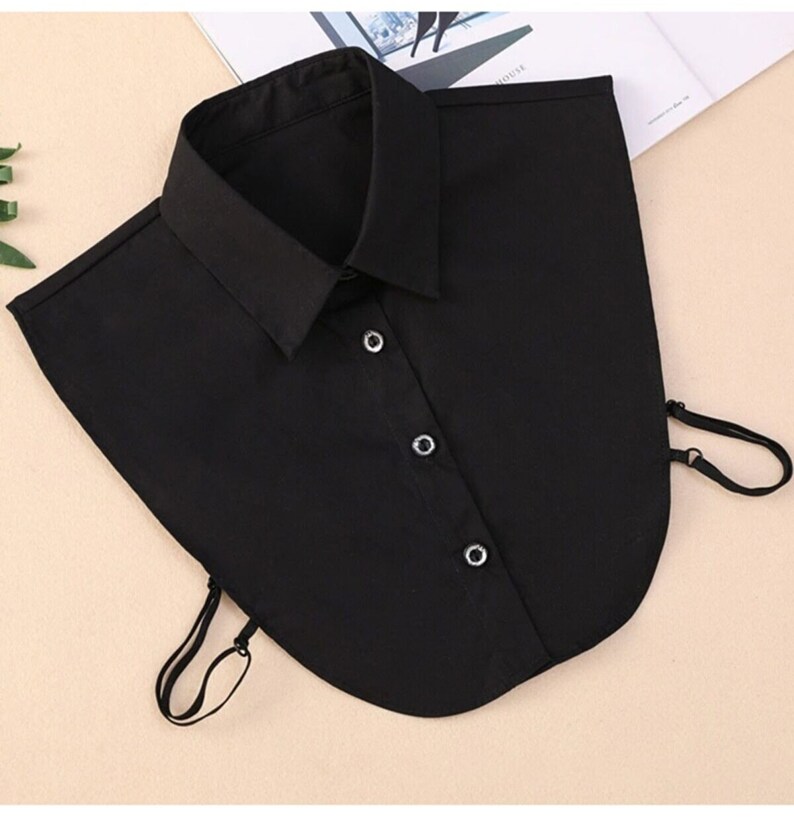 Fake Collar / Half Fake Dickie Collar / White and Black Half Shirt ...